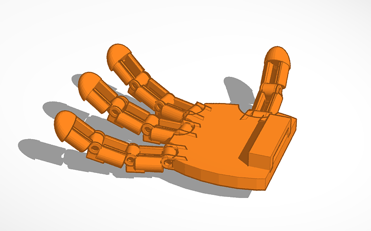 3d Design Robotic Hand Tinkercad
