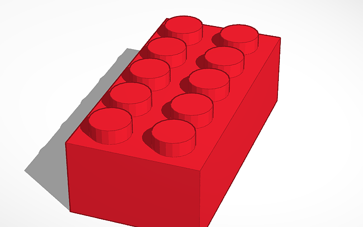 3D design Lego block - Tinkercad