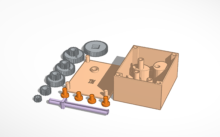 3D design TM's High Torque Gearbox - Tinkercad