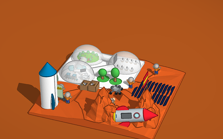 3D design Mars - Tinkercad