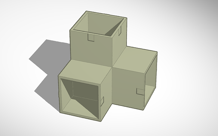 3D design 2x2 Corner - Tinkercad