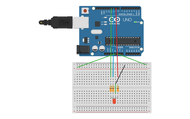 Circuit design 4.- TUTORIAL ARDUINO - Led RGB - Tinkercad