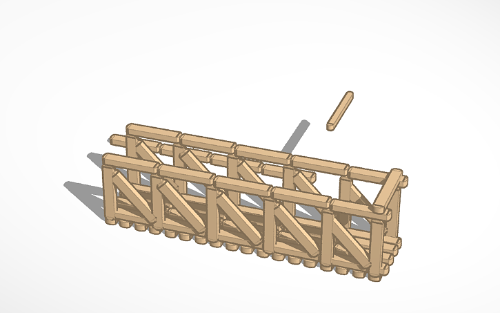 3D design Clark Popsicle stick | Tinkercad