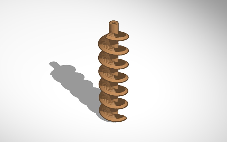 3D design Gear Driven Auger - Tinkercad