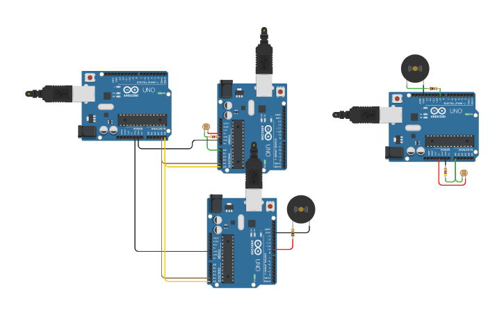 Circuit design I2C - Tinkercad