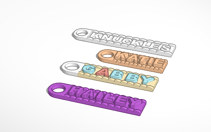 3D design Chang_Key_Chains_1 - Tinkercad