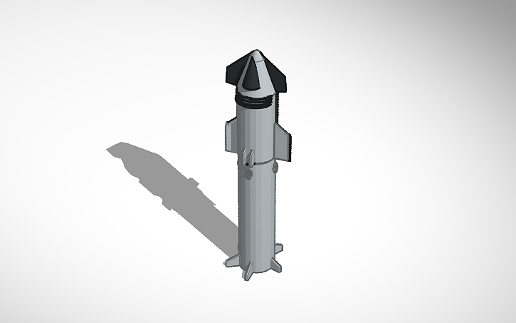 3D design Fusée 2 - Tinkercad