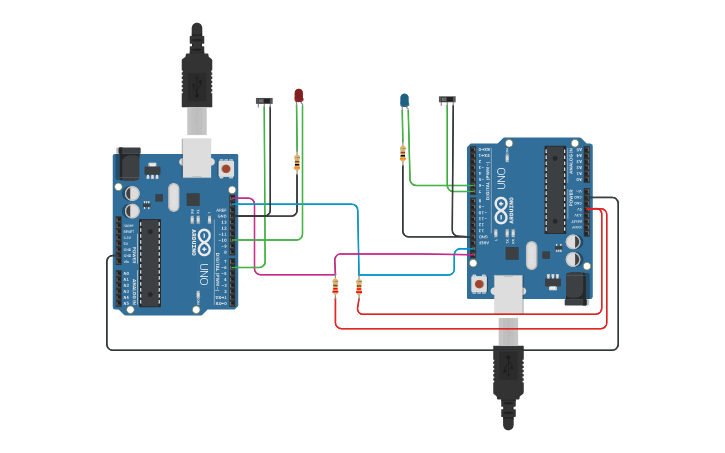 Circuit design Exercício - Twin Wire Interface | Tinkercad