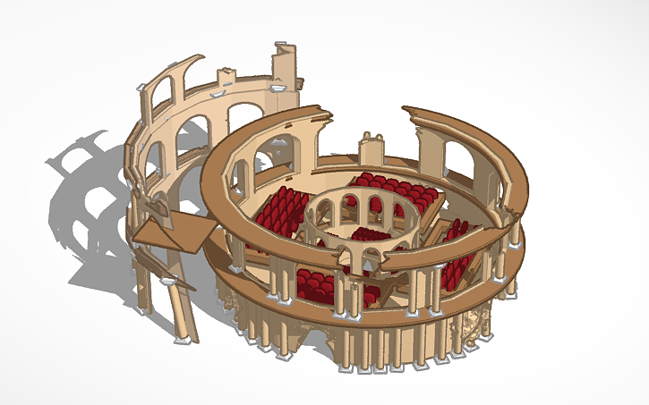 3D design Colosseum broken | Tinkercad