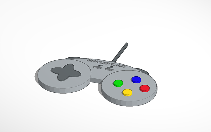 3D design Snes Controller | Tinkercad