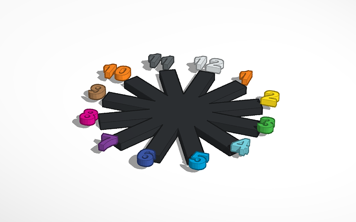 3d Design Clock Tinkercad