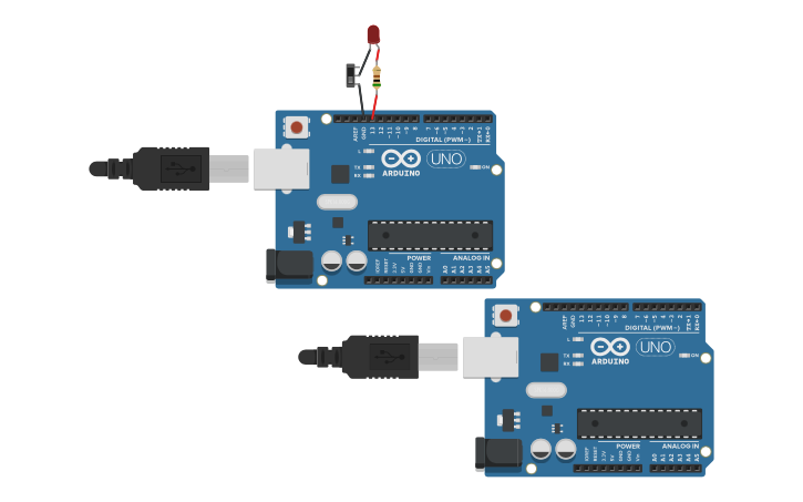 Circuit design blink(blocks) | Tinkercad