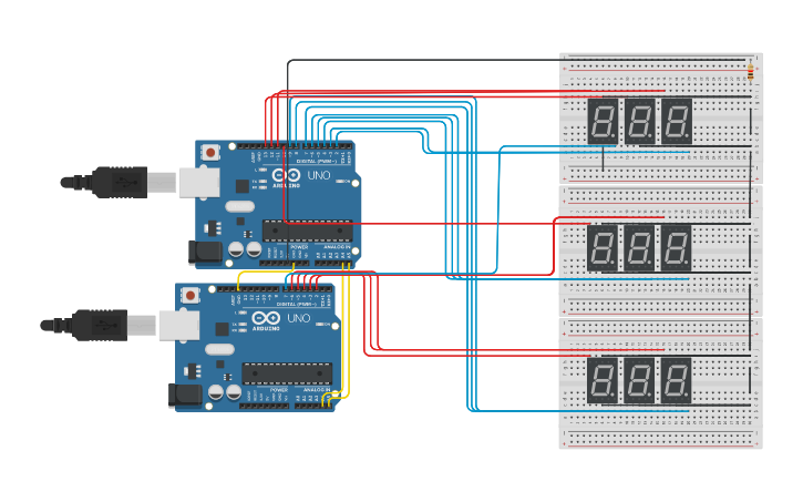 Circuit design Tic Tac Toe | Tinkercad
