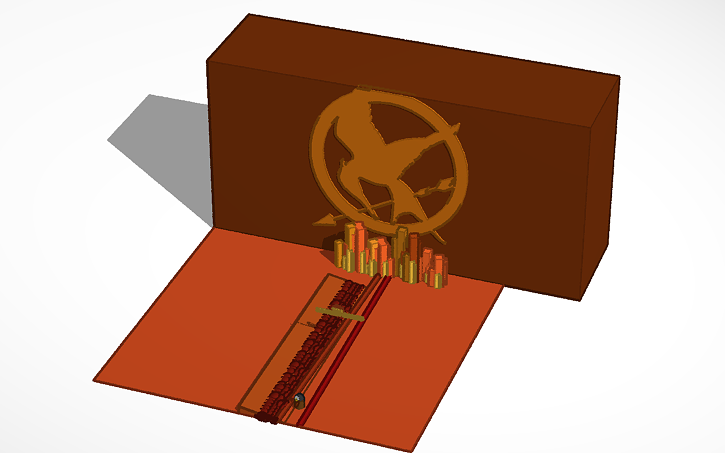 3D design HUNGER GAMES MOVIE POSTER (NOT COMPLETE) - Tinkercad