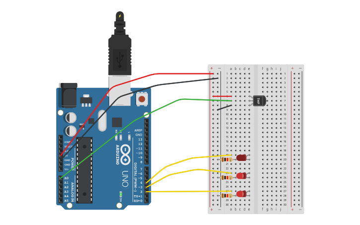 Circuit Design Love O Meter Tinkercad