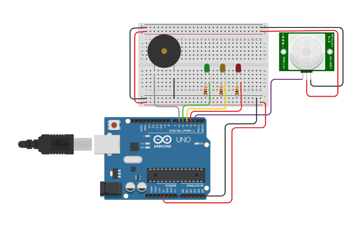 Circuit design Proyecto con Arduino - Tinkercad