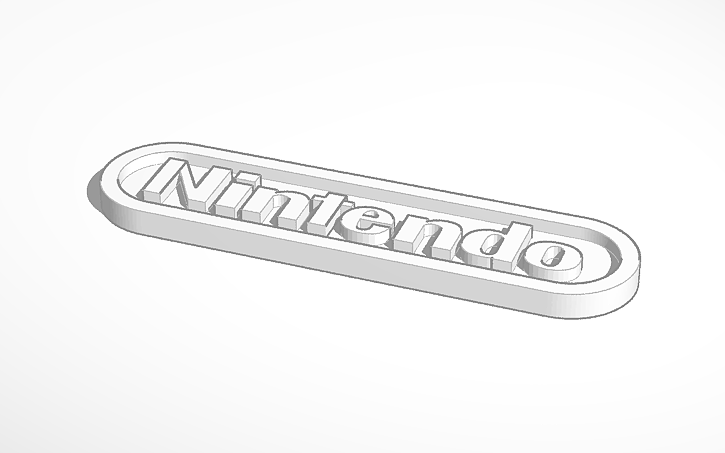 3D design Nintendo Logo - Tinkercad