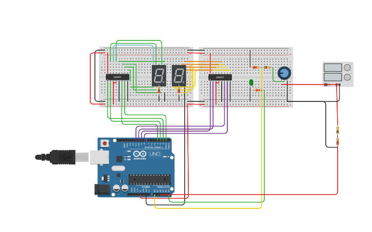 Circuit design Task 2 | Tinkercad