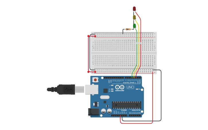Circuit design [Clase 4 2021] - Desafio 1 s/codigo | Tinkercad
