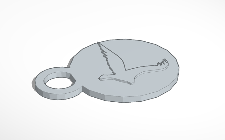 3D design KeyRing - Tinkercad