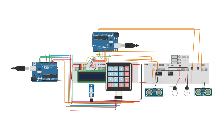 Circuit design Casa Inteligente - Tinkercad