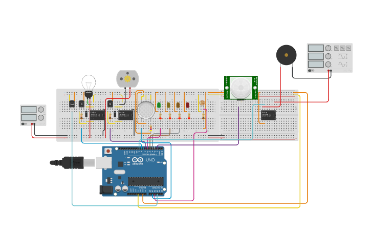 Circuit design Examen Final - Max | Tinkercad