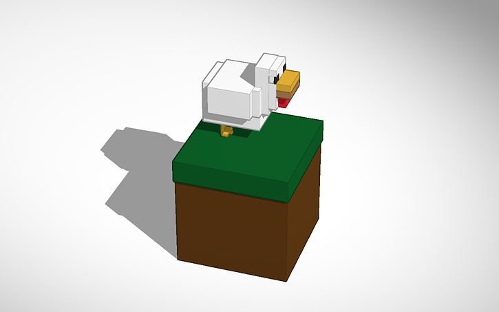 3D design minecraft chicken | Tinkercad