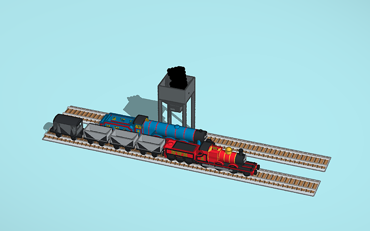 3D design Train - Tinkercad