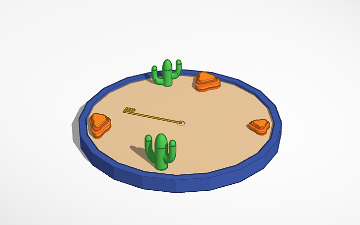 3D design Zen Garden SIMLAB - Tinkercad