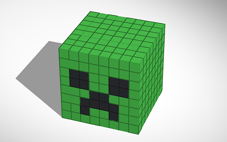 3d Design The Creeper Head Tinkercad