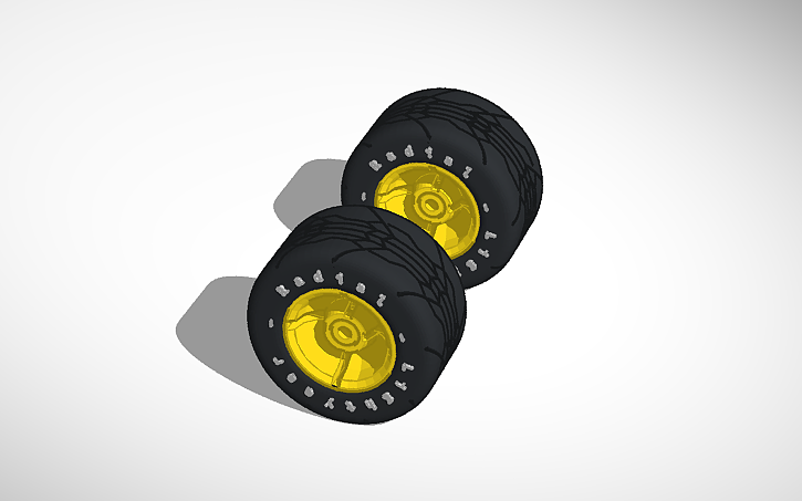 3D design Mariokart 8 standard wheels | Tinkercad