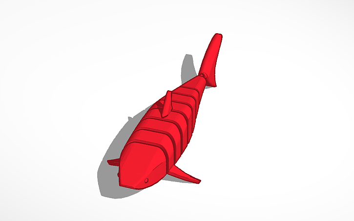 3D design this shark I made - Tinkercad