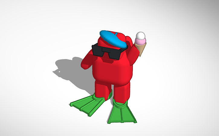 3D design flipper man | Tinkercad