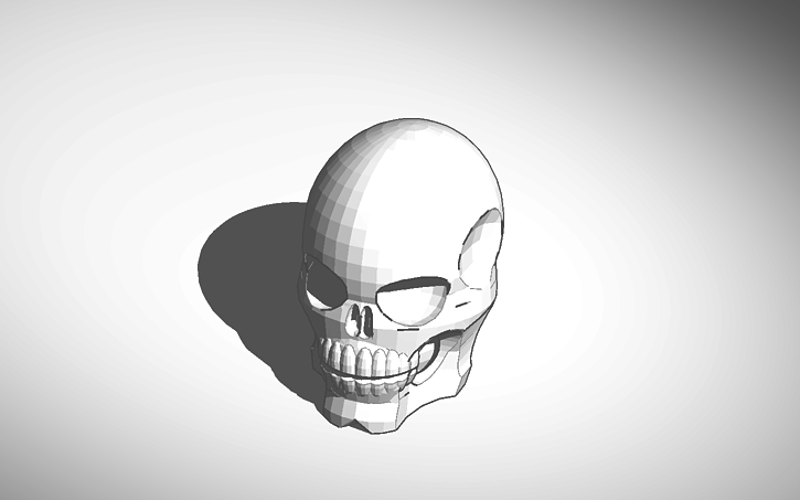 3D design Skull - Tinkercad