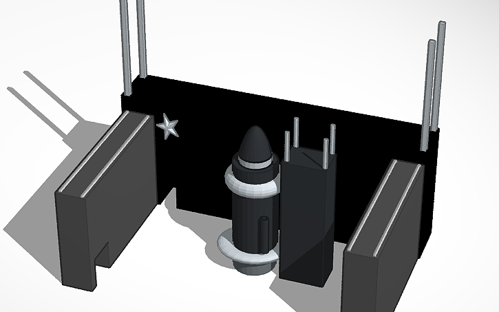3D design Fusée - Riyad - Tinkercad