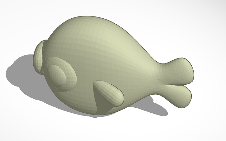3D design Cartoon Fish | Tinkercad