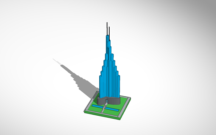 3D design sky scraper - Tinkercad