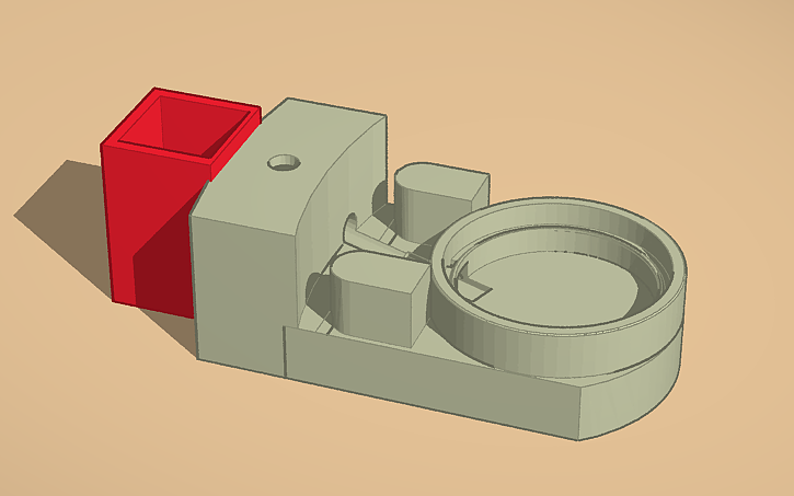 3D design piezo drum trigger hoop mount - Tinkercad