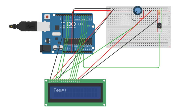 Interfacing Temperature Sensor With Arduino Using Tinkercad Images