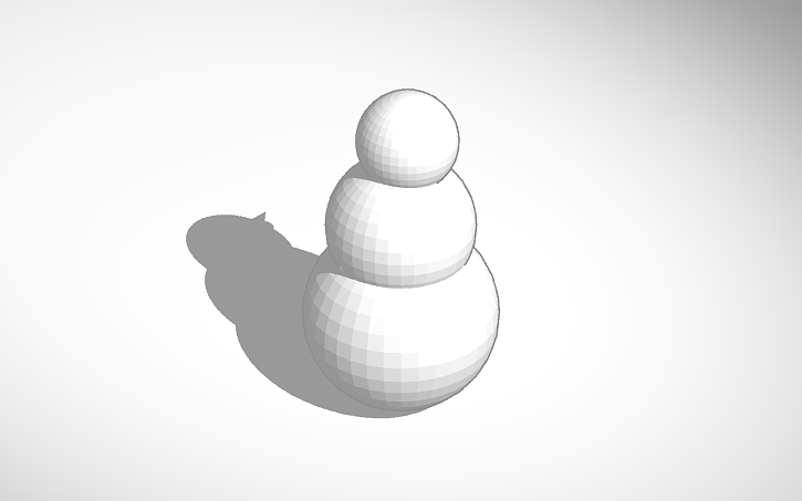 3D design Ch02-Snowman-AlejandroP | Tinkercad