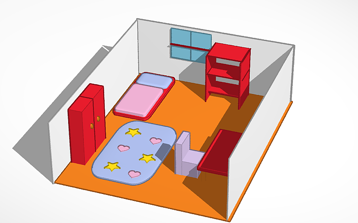 3D design room design - Tinkercad
