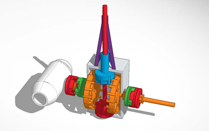 3D design Counter Rotating Gear - Tinkercad