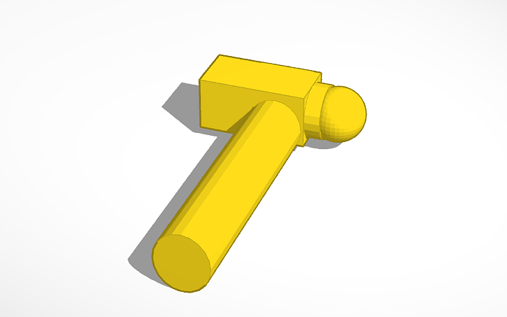 3d Design Ball Peen Hmmer Tinkercad