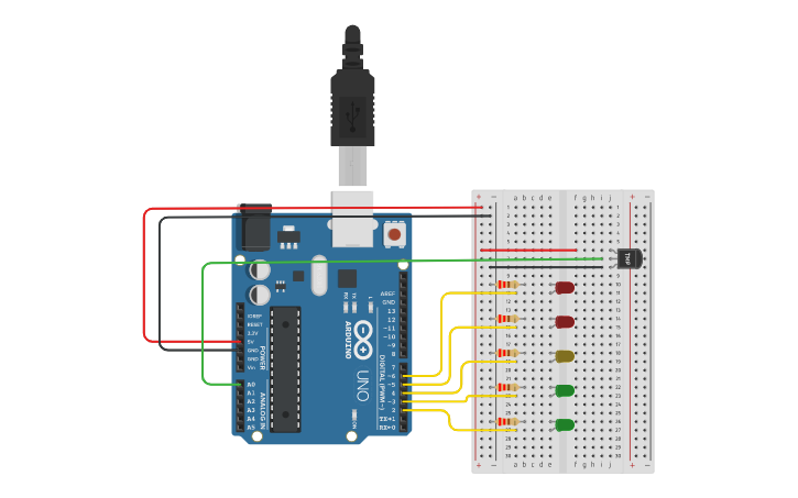 Circuit Design Copy Of Mod 1 Project 3 Tinkercad