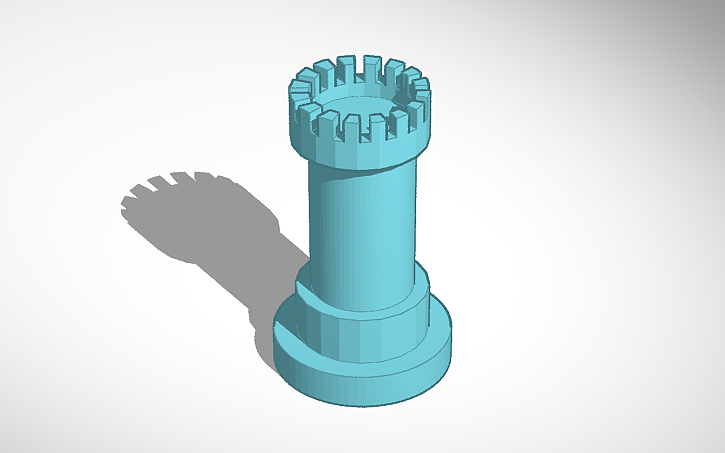 3D design rook - Tinkercad