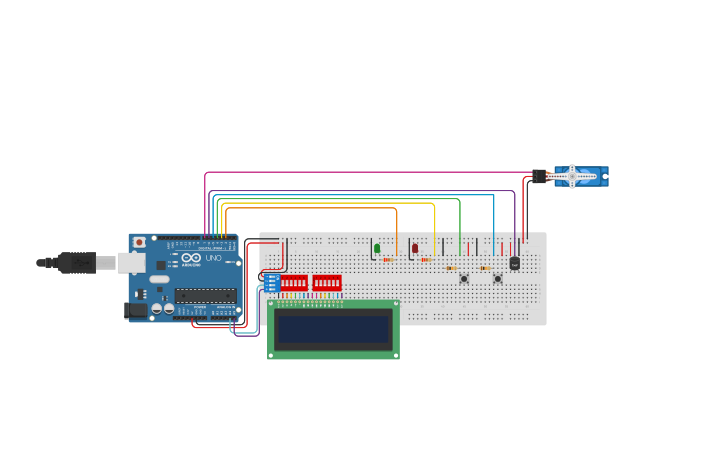 Circuit design P3 V1 TERMOSTATO CONDIZIONATORE ESAME 4^ BLUETOOTH DISPLAY I2C | Tinkercad