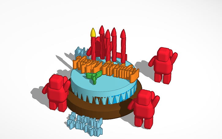 3D design Happy Birthday | Tinkercad