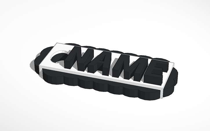 3D design key chain - Tinkercad