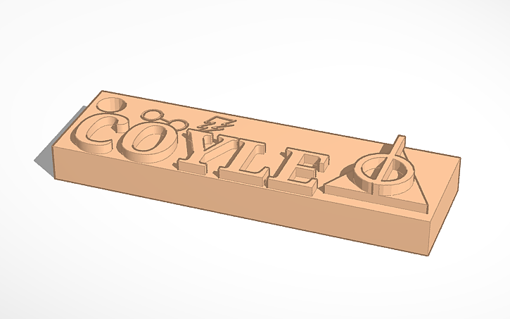 3D design Example Key Change - Tinkercad