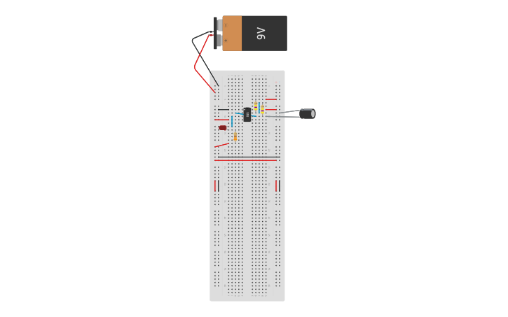 Circuit Design 555 Timer Tinkercad